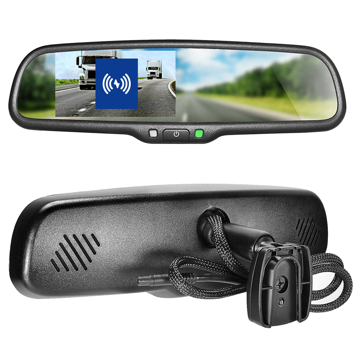 Master Tailgaters 10.5" OEM Rear View Mirror with 4.3" LCD Screen + Wi